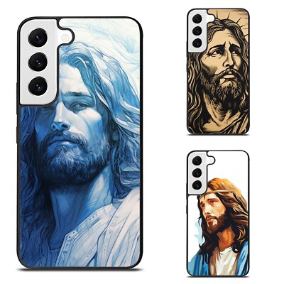 Art portrait Jesus Christ For Samsung 05s 06 a14 a15 a16 5G 4G Plastic ...
