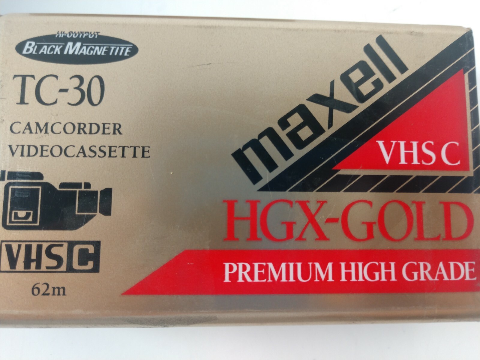 4 TYPES OF VHS-C CASSETTE TAPES FOR CAMCORDERS NEW SEALED MAXELL, JVC ...