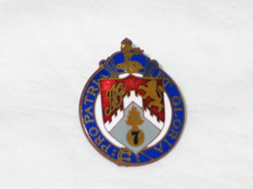Vintage WWII 7th Regiment Pro Patria Et Gloria Enameled Badge Bowman ...