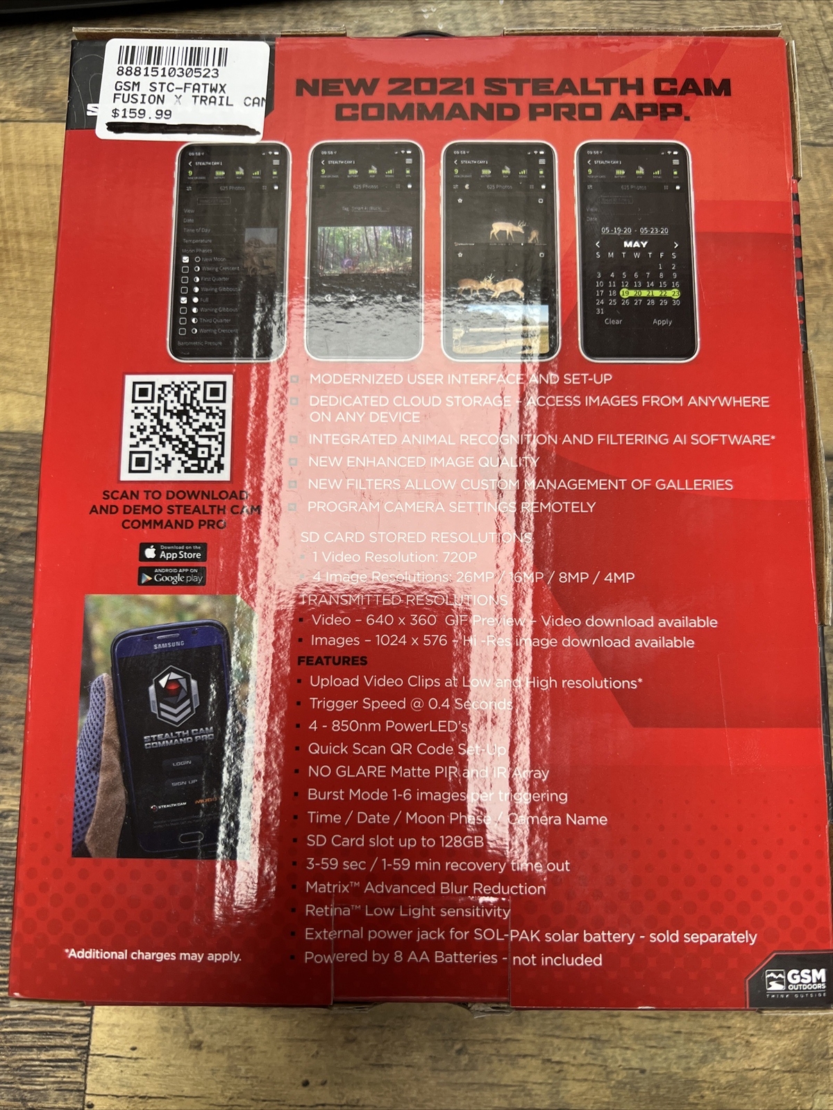 Stealth Cam Fusion X 26MP Cellular Trail Camera (Verizon and AT&T) (STC ...