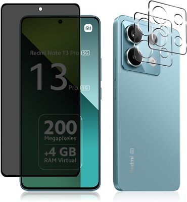 For Xiaomi Redmi Note 13 4G 5G Pro Plus Screen Protector Privacy Glass ...