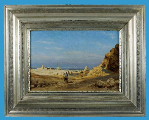 Carl Wuttke (1849-1927) Kairo und die Pyramiden von Gizeh signiertes ...