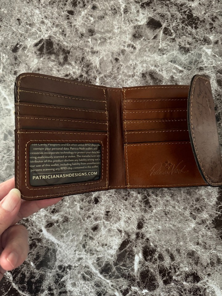 PATRICIA NASH - REITI Leather Wallet - Riot Rust - NWT | eBay