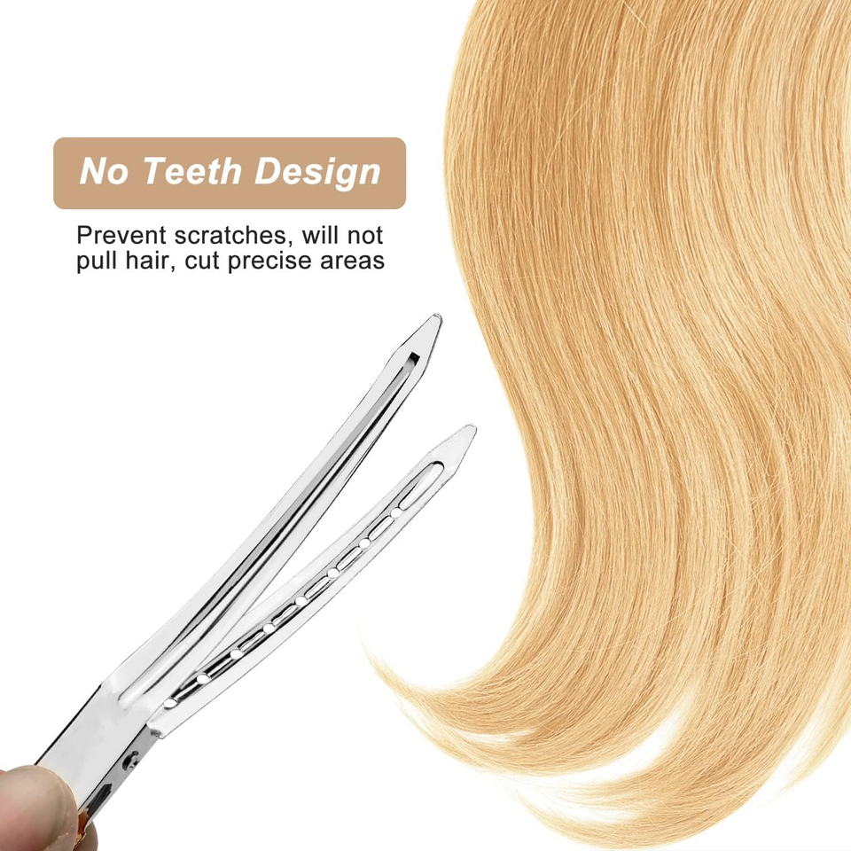 Duck Bill Hair Clips 24 PCS, Rustproof Metal Alligator Curl Clips, Pin ...