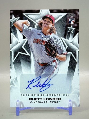Rhett Lowder 2025 Topps Series 1 #BSA-RL Baseball Stars Rookie RC Auto ...