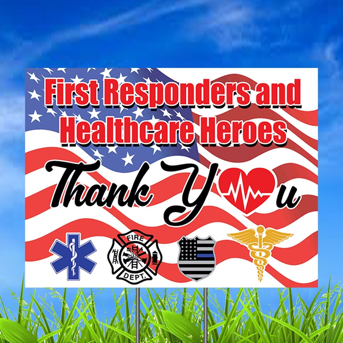 Patriotic Thank You discount FrontLiners First