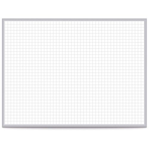 Ghent's Vinyl 4' x 8' Whiteboard with 1" x 1" Grid in Gray 14935006945 ...