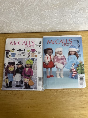 McCalls Pattern 6804 7300 18" Doll Fashion Cut Complete | eBay