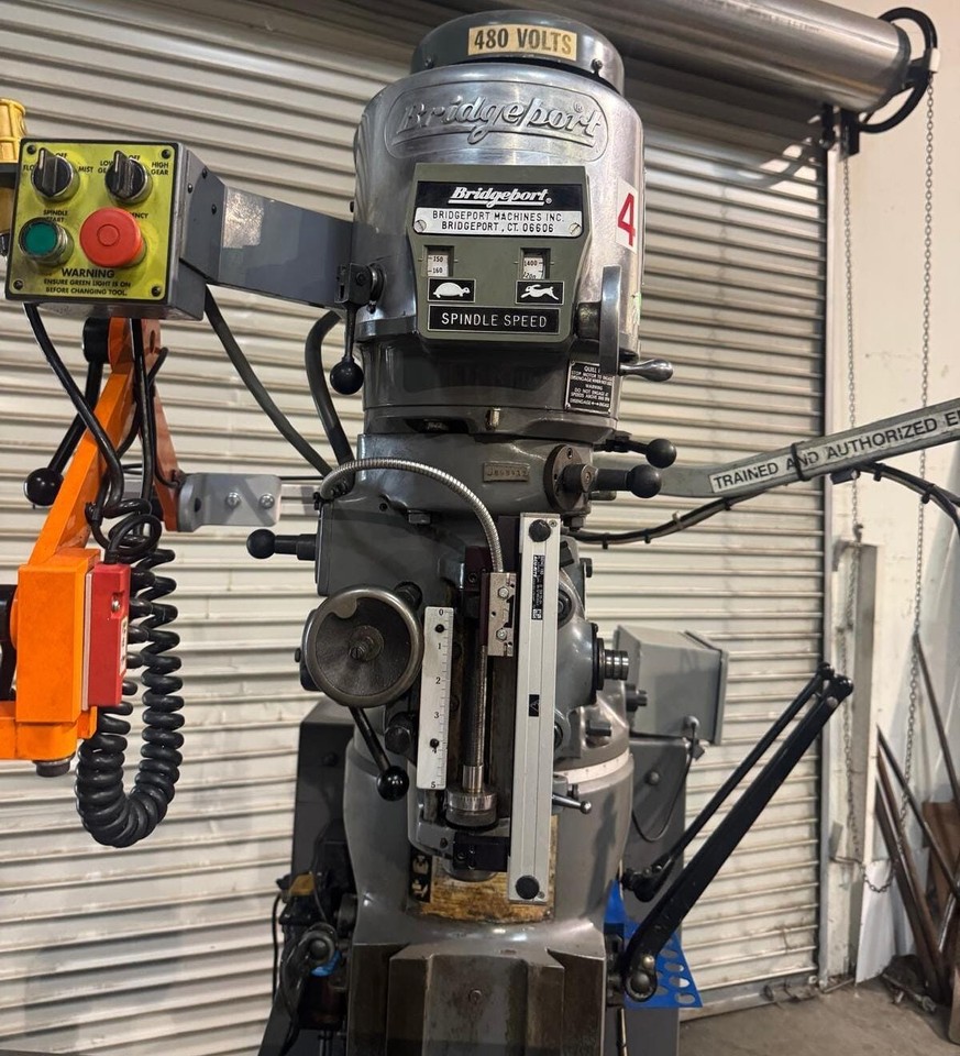Bridgeport Vertical Mill Milling Machine EZ TRAK DX CNC 2 HP Variable ...