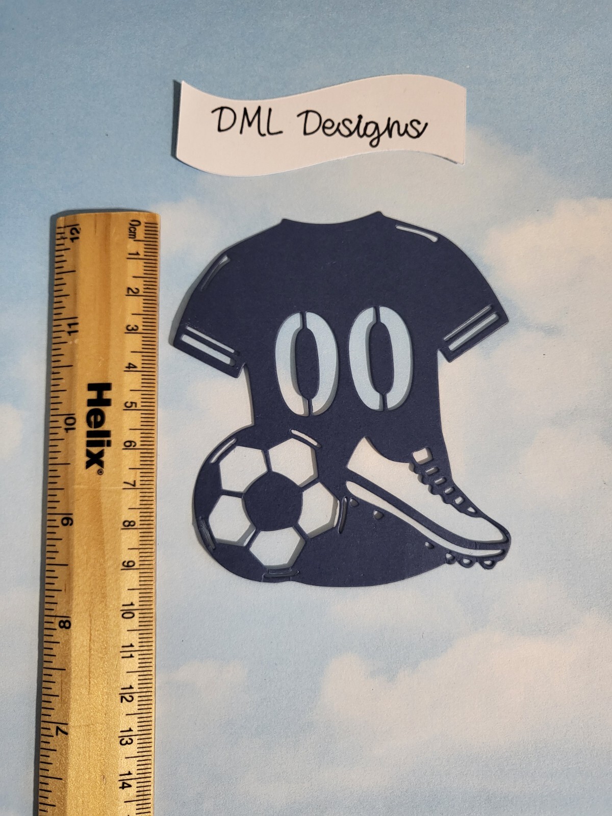 Die Cut cuts card topper football shirt ball boot sport x 4 *Choice of ...