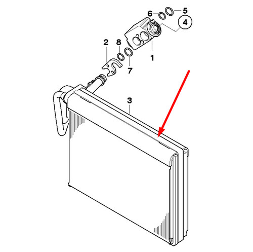 NEW BMW 3 E90 A/C EVAPORATOR RADIATOR 64119179802 3.0 PETROL OEM NO ...