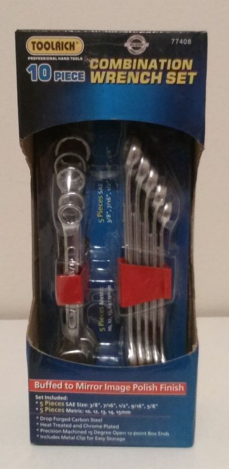Tool Rich 10 Piece Combination Wrench Set | eBay