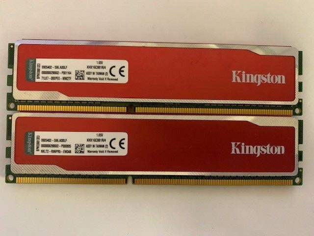 KINGSTON HYPER X RED 8GB (2X4GB) DDR3-1600MHz PC3-12800 1.65V ...