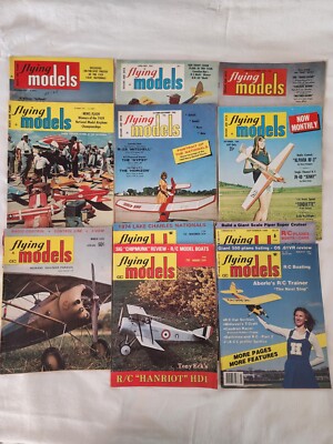 Vintage FLYING MODELS magazines (11 issues) 1959 - 1986 | eBay