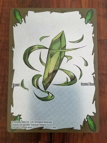 Wind Crystal Token Final Fantasy TCG Opus 15 Full Art Foil Card - C-002 ...