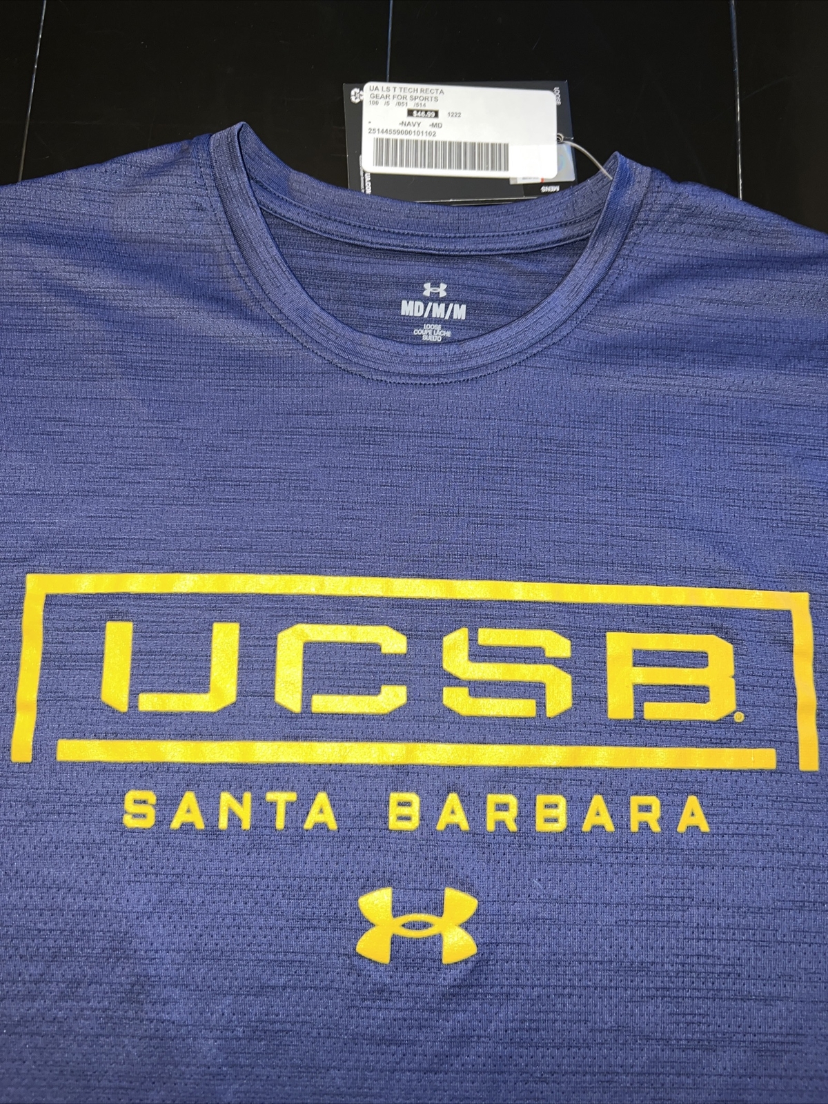 University UCSB Gauchos L/S Under Armour Athletic Shirt Medium NCAA NWT ...