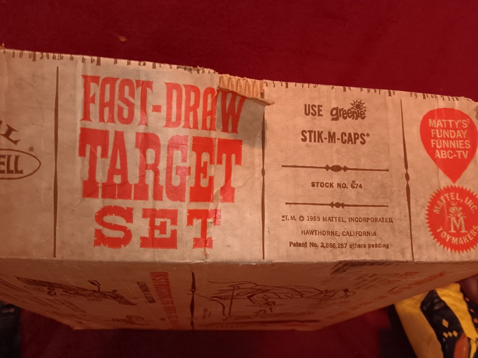 Vintage Mattel 1959 Shootin Shell Fast Draw Target Set No. 674 RARE ...