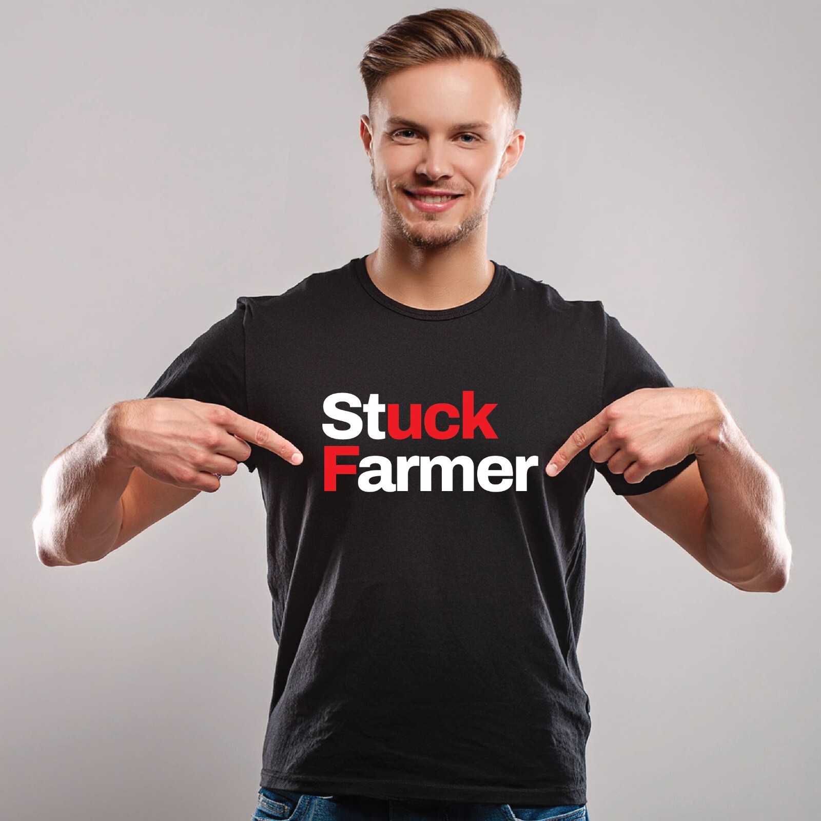 Stuck Farmer T-Shirt A | F*ck Starmer Tee | Funny Anti Labour t-shirt ...