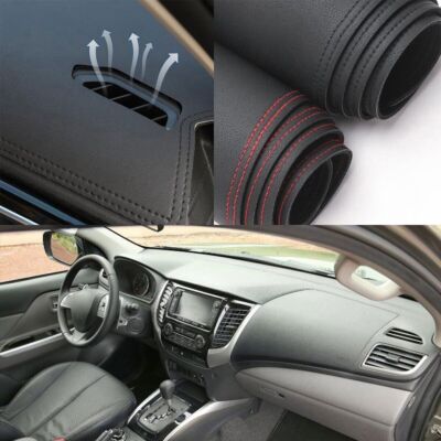1X PU leather Dashboard Mat Non-slip DashMat For Mitsubishi Triton L200 ...