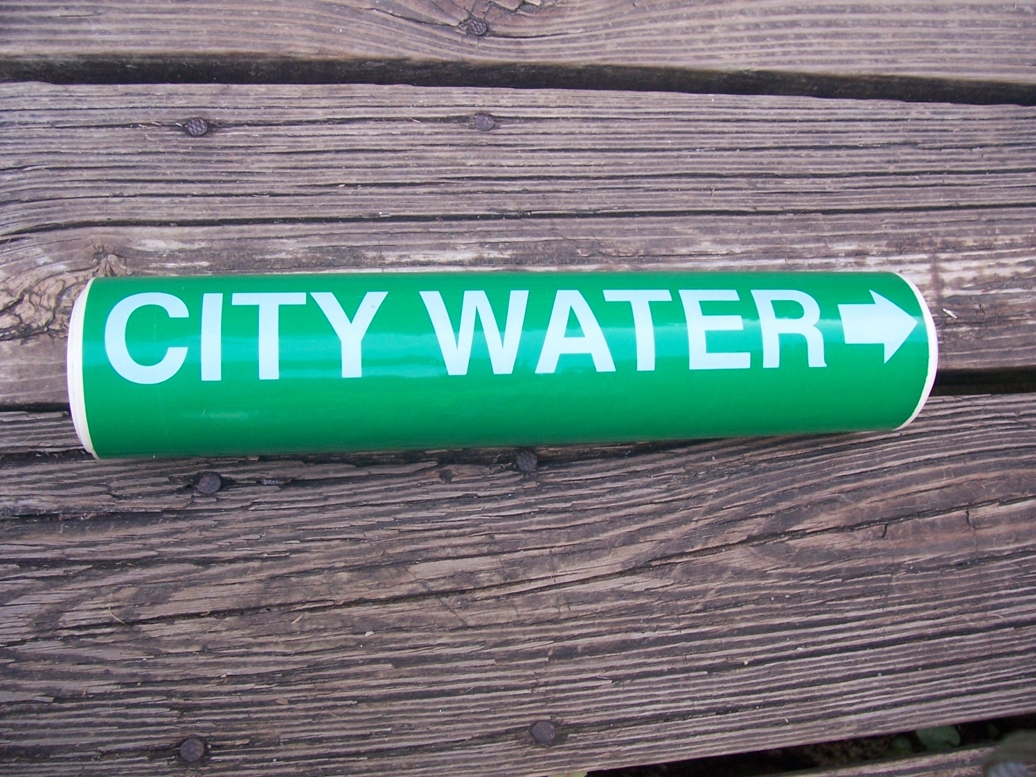 QTY 5-BRIMAR WRAP AROUND PIPE MARKER "CITY WATER" B-9823 E 19"x12" | eBay