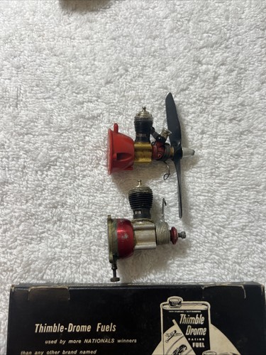 Vintage Lot of 2 Cox Thimble Drone Model Airplane Engines | eBay