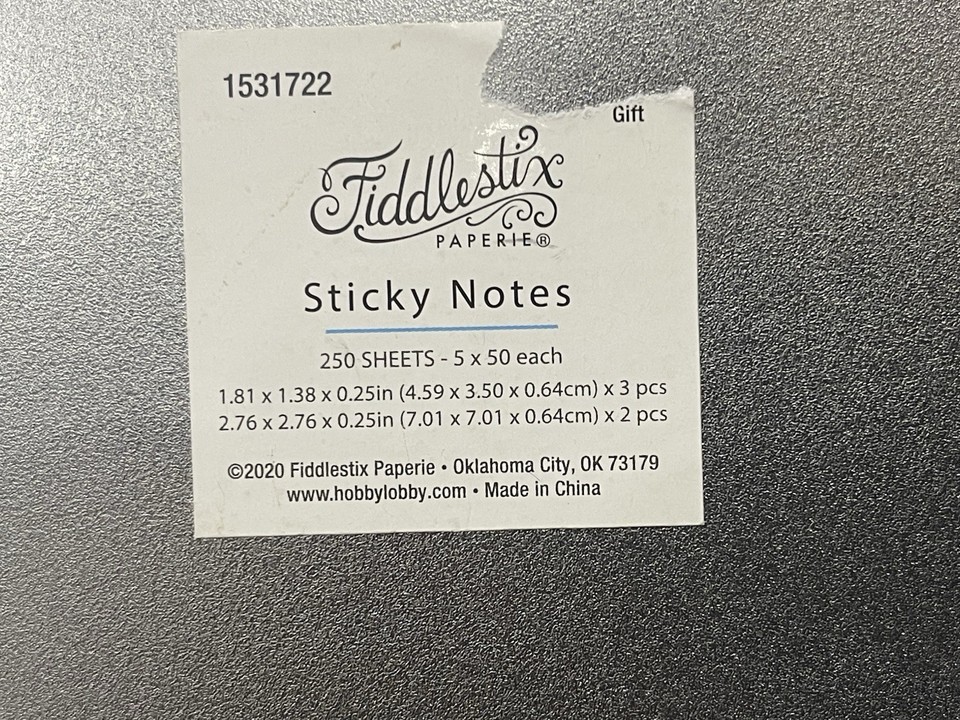 fiddlesticks papers floral sticky notes | eBay