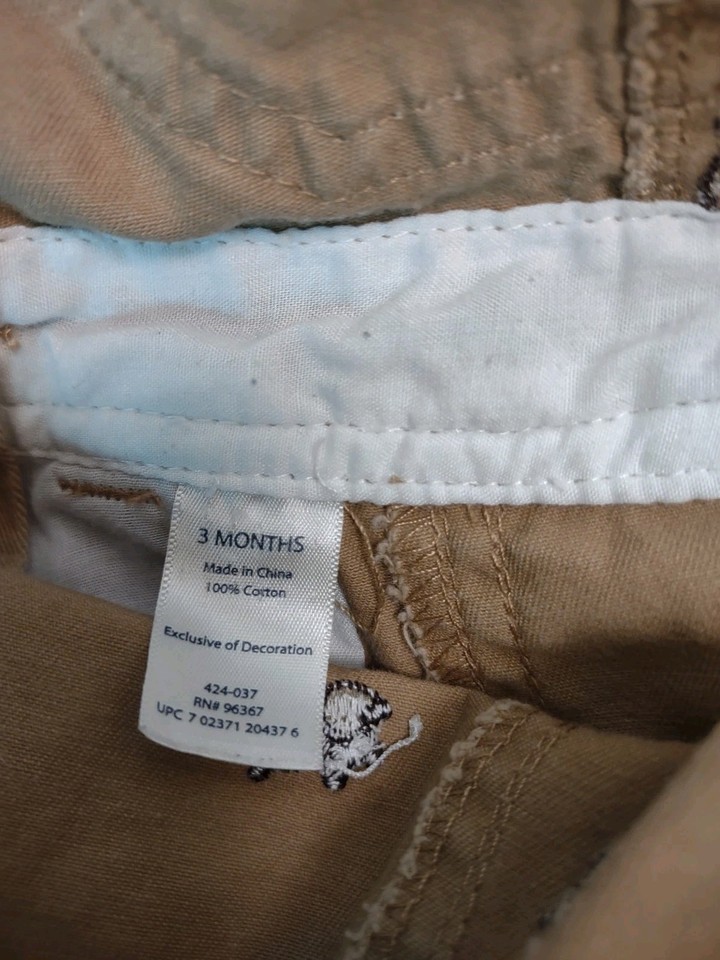 Oshkosh Bgosh Bear Overalls 3 Month And Carter's Bear Bodysuit 3-6 ...