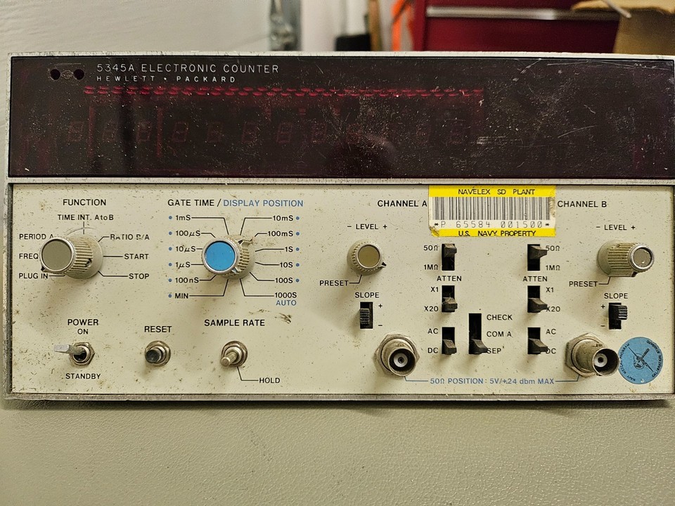 HP 5345A Front Panel Control and Display Module **PARTS / UNTESTED / AS ...