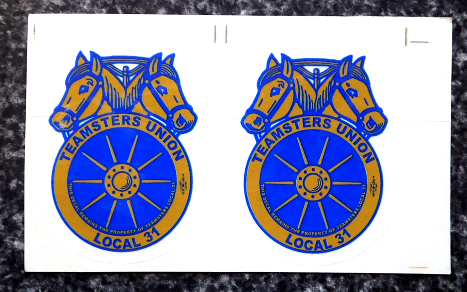 Teamsters Union Local 31 - 2 Decal/Stickers | eBay