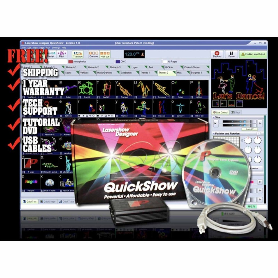 Pangolin QuickShow FB3 Laser Control Software with ILDA Interface ...