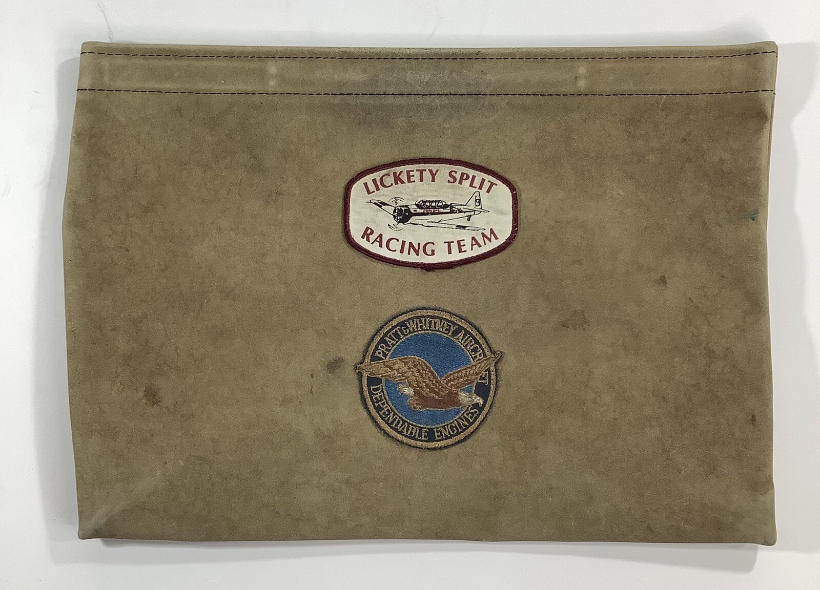 Vintage Tan Leather Flight Log Book Airforce Aircraft… - Gem