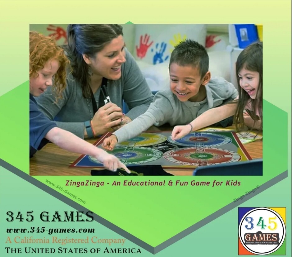 GAME BOARD Zinga-Zinga players , Educational For Kids And fun strategy. | eBay