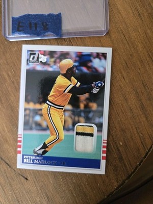 Bill Madlock 2025 Donruss 1985 RETRO JERSEY RELIC Card #MAT-BM PIRATES ...