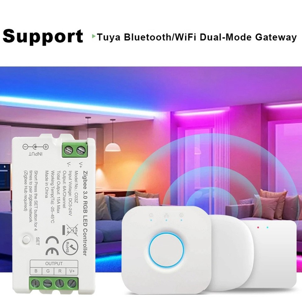 3.0 WiFi LED-Controller 2,4 GHz RGB-LED-Streifen Tuya Gateway Bridge ...