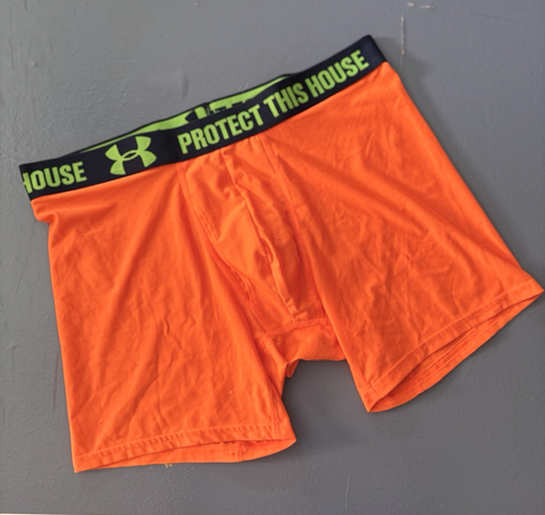 Under Armour Protect This House Mens 6" Boxerjock Boxer Brief Orange ...