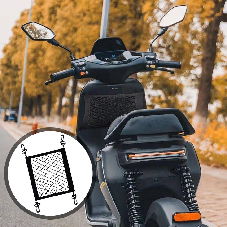Cargo Net Motorcycle Helmet Mesh Luggage Tie Down Adjustable Black ...