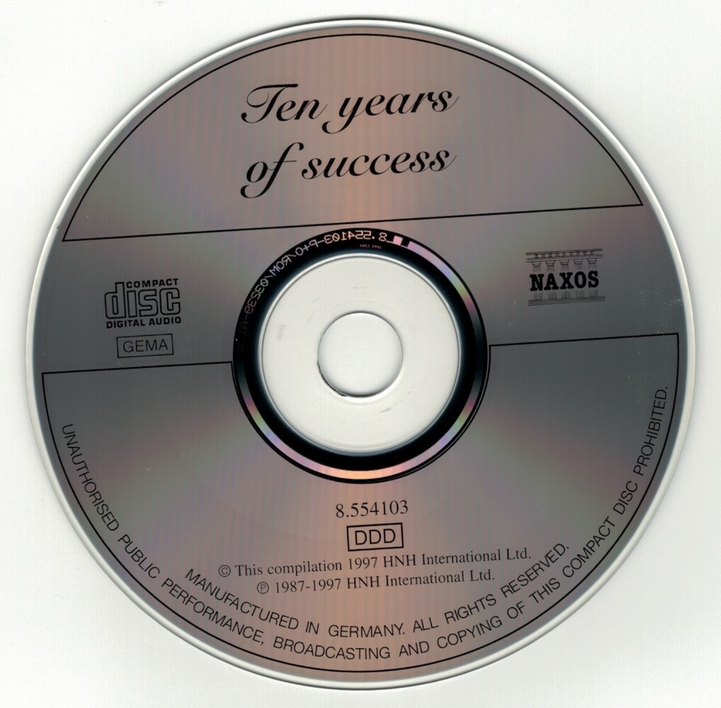 Naxos - Ten Years of Success (CD disc) 1997 636943410325| eBay