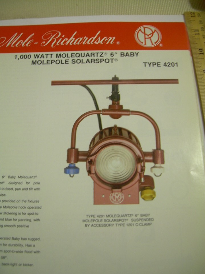 GIANT Mole Richardson Co 1989 Lighting Production CATALOGUE Total ...