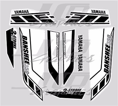 yamaha banshee full graphics kit special edition THICK AND HIGH GLOSS ...