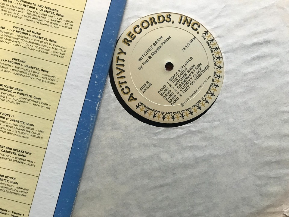 Witches Brew LP Hap & Martha Palmer Halloween 1976 AR 576 Children's ...
