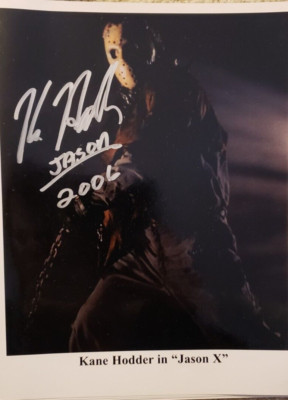 KANE HODDER Signed 8x10 PHOTO Jason Voorhees "Jason X" | eBay