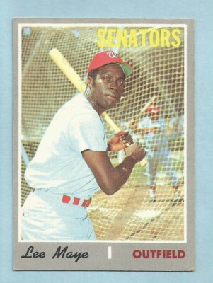 1970 Topps Baseball Lee Maye #439 Washington Senators EX/MT | eBay