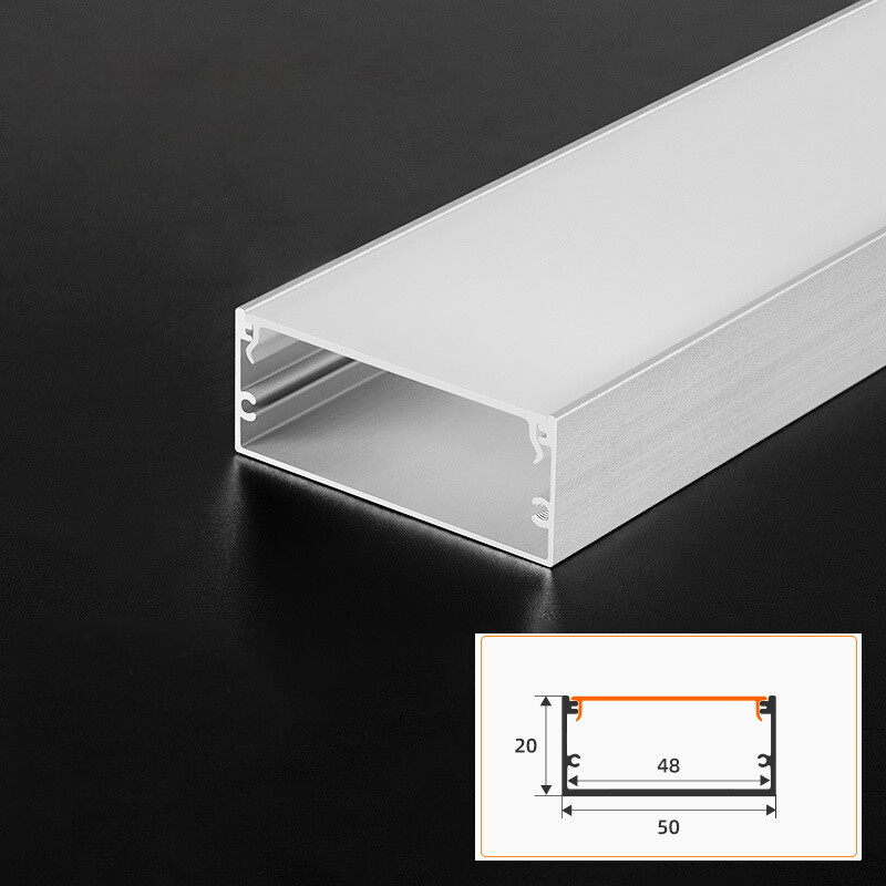 10Pcs 3.3ft Each LED Aluminum Profile Channel Holder with Cover for LED ...