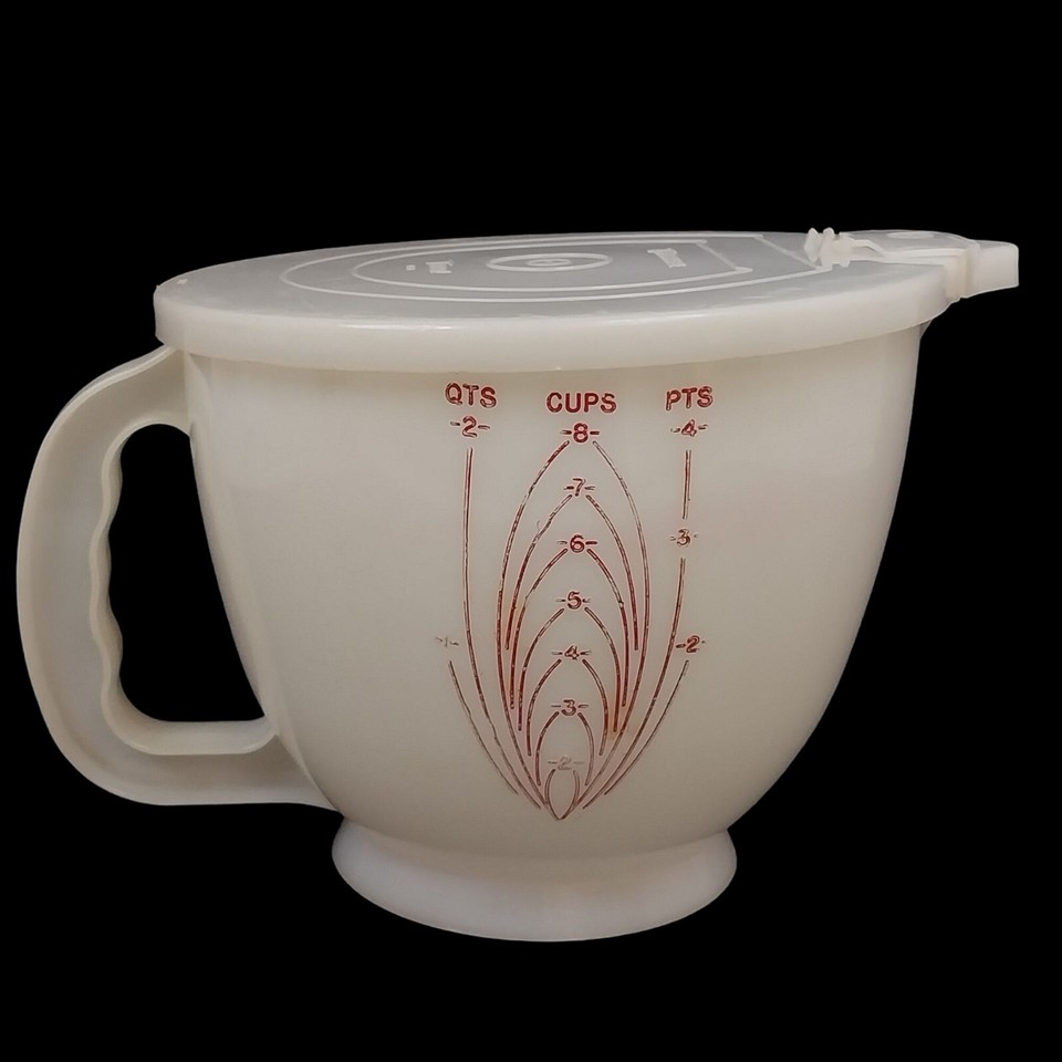 Vintage Tupperware Mix n Store 8 Cup 2 Quart Measuring Batter Bowl with ...