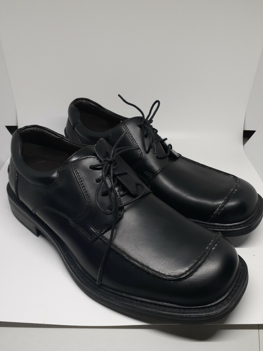 john henry footwear Bruce 9.5 mens black leather oxford lace john henry footwear Bruce 9.5 mens black leather oxford lace