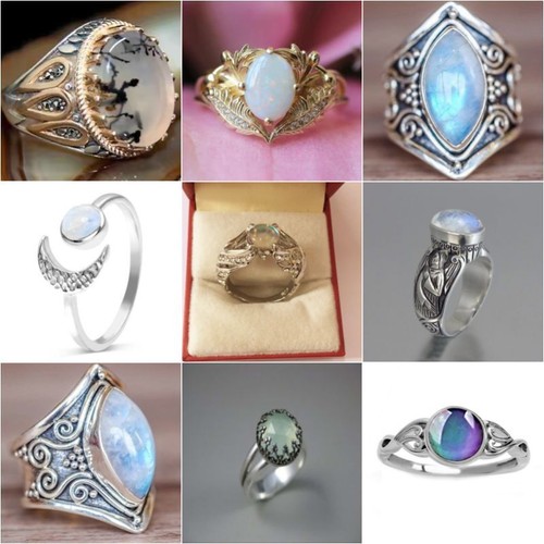 20Pcs Wholesale Lots Gorgeous Cubic Zirconia Retro Moonlight Stone ...