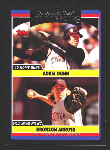 2006 Topps Updates & Highlights - Team Leaders Black #UH297 Adam Dunn ...