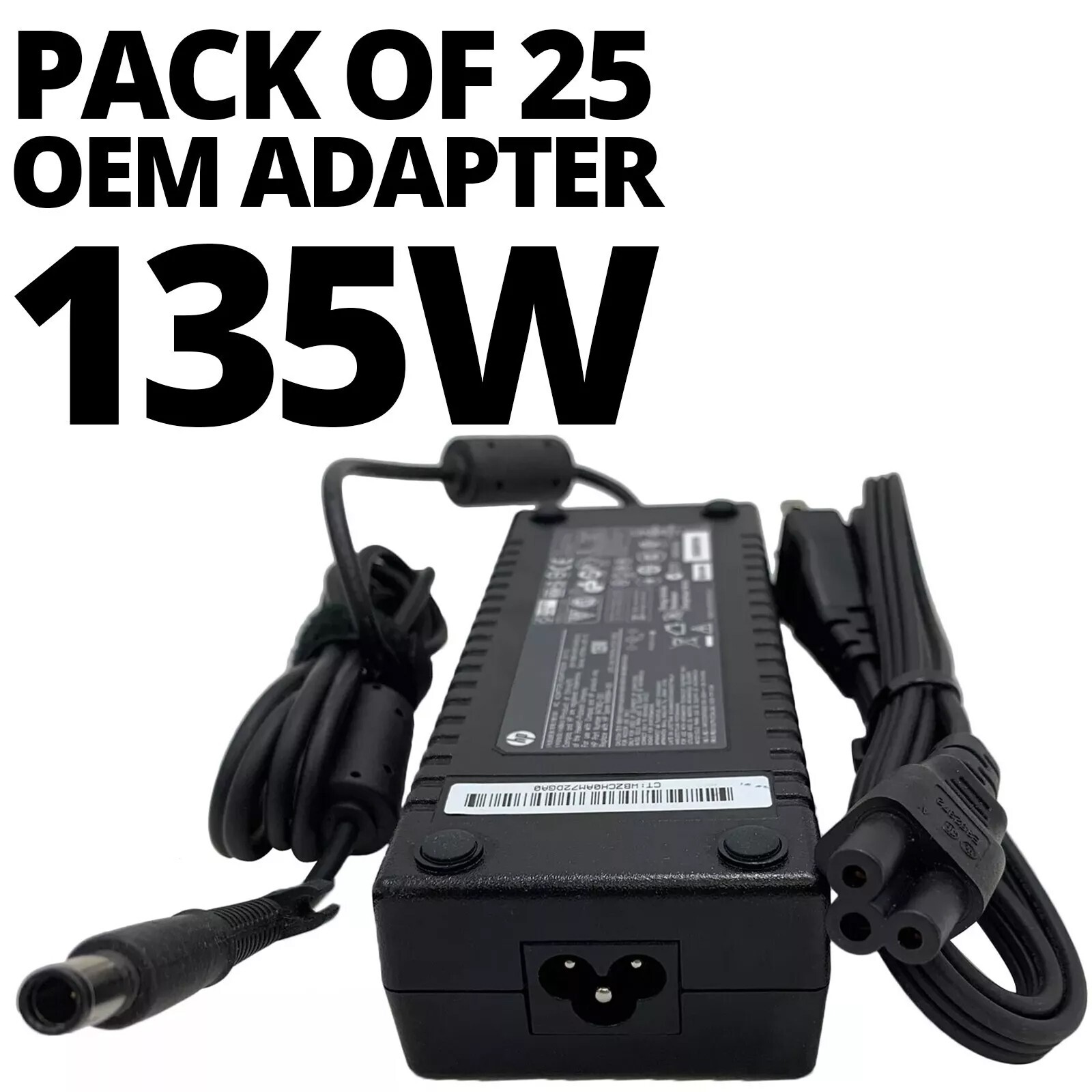 Pack of 25 Genuine 135W HP AC Power Adapter Charger 19.5V 6.9A 7.4mm ...