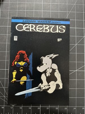 Cerebus # 19 Key Red Sophia HTF Black Cover Aardvark Dave Sim 1980 NM ...