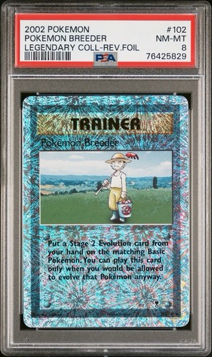 2002 Pokemon #102 Pokemon Breeder Reverse Foil Legendary Collection PSA ...